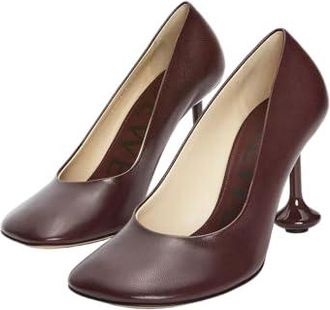 Generic JCVBN Escarpins de mariage pour femme talon aiguille bride stiletto bout pointu dames talons hauts designer de luxe, caf&eacute;, 39.5 EU