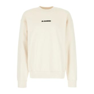 Jil Sander Logo Sweatshirt - - Sweatshirts & Hoodies - Herren - Beige - L