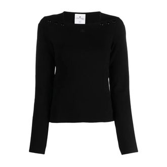 Courr&egrave;ges Milano Strickpullover - - Sweatshirts & Hoodies - Damen - Schwarzk - XS