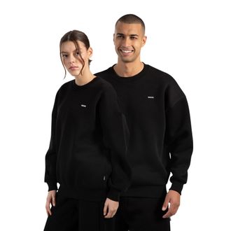 Smilodox Sweatshirt Unisex Riven, Oversize Fit Pullover mit Graviertem Metalllabel, Langarmshirt aus weichem Material, Bequemes Tragegef&uuml;hl, vielseitig kombini