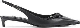 Dolce & Gabbana Hohe Schuhe - Black Lamb Leather Pumps - Gr. 36,5 (EU) - in Schwarz - für Damen
