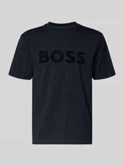 HUGO BOSS Regular Fit T-Shirt aus Baumwoll-Mix Modell ICONIC