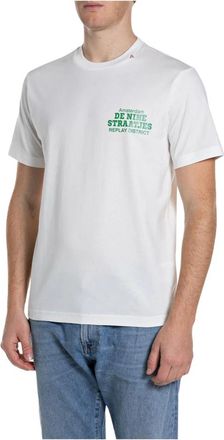 Replay Homme, Tops, Blanc, Taille: XL T-Chemises