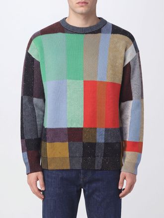 Paul Smith Pull &agrave; col rond coupe d&eacute;contract&eacute;e en laine et coton &agrave; carreaux