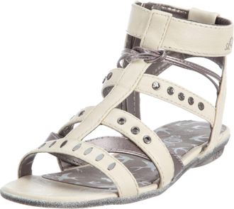 s.Oliver Casual 5-5-58213-28, Mädchen Sandalen, Beige (Ivory 418), EU 37