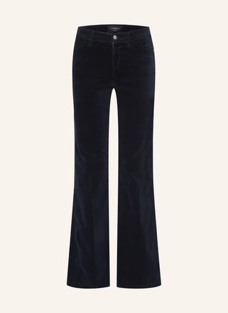 Cambio Cambio Bootcut-Hose Paris Aus Samt blau