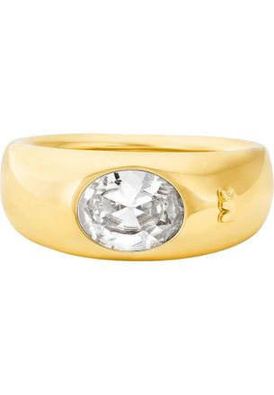 Michael Kors Womens Brass Signet Rings