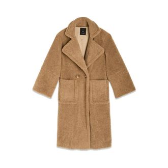 Sand Copenhagen Teddy Jacke - - Jackets - Damen - Braun - XS