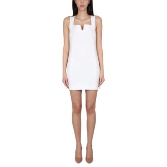 Moschino Femme, Robes, Blanc, Taille: 34 FR Robe Courte Imprim&eacute; Graphique