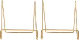 Exceart Metall Ornament StäNder 2 StüCk Goldener Bilder StäNder Aus Eisen Mit Stabiler Basis FüR Vielseitige Display Nutzung