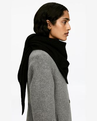 Arket Tuch Aus Alpakawolle Und Wolle -Schwarz