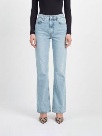 Toteme Straight-Leg Jeans mit mittlerer Leibh&ouml;he aus Baumwolldenim mit f&uuml;nf Taschen