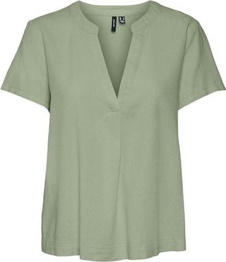 Vero Moda Damen Vmmymilo WVN Ga Top, Reseda, XS EU