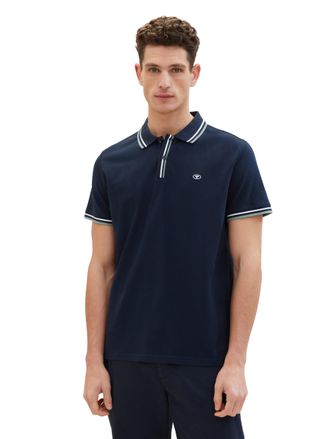 Tom Tailor Herren Basic Piqué Poloshirt, sky captain blue, S