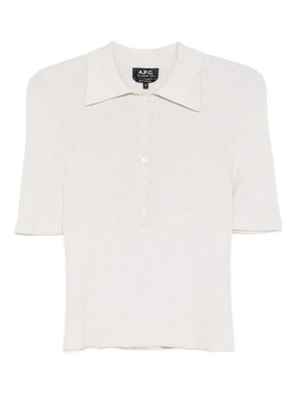 A.P.C. polo en coton - Gris