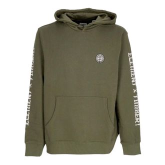 Element Homme, Sweatshirts et sweats à capuche, Vert, Taille: S SweaT-shirt de survêtement léger avec capuche