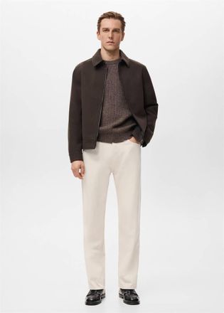 Mango Jean Moby straight-fit &eacute;cru - Homme - 40 - MANGO MAN