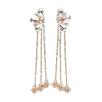 Paco Rabanne Strass Jewel Ohrringe - - Accessories - Damen - Rosa - ONE SIZE