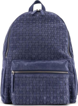 Orciani Homme, Sacs, Bleu, Taille: ONE Size Suede Backpack