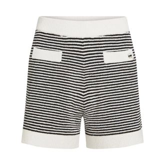 Karl Lagerfeld Femme, Shorts, Gris, Taille: 42 FR Striped Knit Shorts