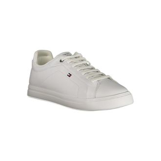 Tommy Hilfiger Leather and Polyurethane Sneaker - White