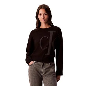 Calvin Klein Round-Neck Strickwaren - - Knitwear - Damen - Schwarzk - S