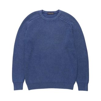 Brooks Brothers Gerippter Baumwollpullover - - Knitwear - Herren - Blau - 2XL
