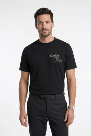Calvin Klein Jeans T-Shirt CALVIN KLEIN JEANS CALVIN KLEIN, Herren, Gr. XXL, schwarz, Web, Obermaterial: 100% Baumwolle, unifarben, regular fit normal, Rundhals, eingese