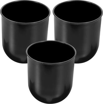 Pretyzoom Toilettenbürstenhalter Kunststoff 3 Stück Toilettenbürstenbecher Badzubehör Platzsparend Mit Sockel Für Haushalt Badezimmer