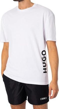 HUGO BOSS T- Shirt RN Relaxed Plage, Open White110, XS Men