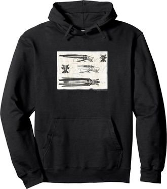 Dune London Dune - Royal Ornithopter Blueprint - Creme Pullover Hoodie
