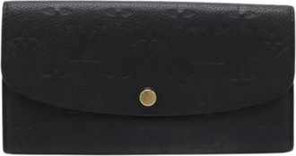 Louis Vuitton unisex, Pre-owned, Noir, Taille: ONE Size Portefeuille long (bi-fold) Monogram Empreinte Pre-owned