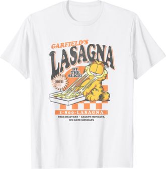 Garfield Vintage By The Slice Garfields Lasagna Poster T-Shirt