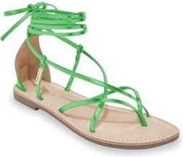 Les Tropeziennes LES TROPEZIENNES PAR M. BELARBI Femme DJOYA Chaussures Ville Sandale et Nu-Pieds, Vert Metalique, 36