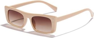 Generic Lunettes de soleil vintage carrées pour femmes, petites lunettes de soleil pour hommes, lunettes UV400, 5, Taille unique