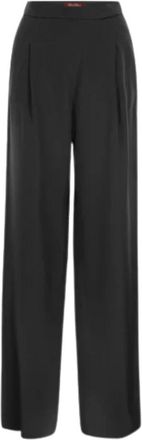 Max Mara Femme, Pantalons, Noir, Taille: 38 FR Straight Pantalons