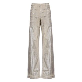 Rick Owens Femme, Pantalons, Beige, Taille: W27 Wide Pantalons