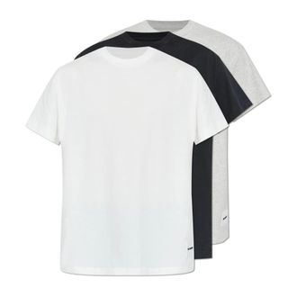 Jil Sander Homme, Tops, Blanc, Taille: 2XL Lot de 3 T-shirts à Manches Courtes