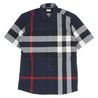 Burberry Homme, Chemises, Multicolore, Taille: L Short Sleeve Chemises