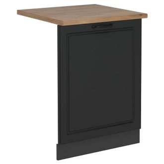 Vicco Fa&ccedil;ade de lave-vaisselle R-Line, Anthracite campagne, 60cm, pt Ch&ecirc;ne Vicco