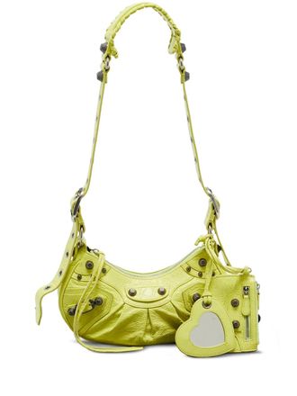 Balenciaga Le Cagole Schultertasche - Gr&uuml;n