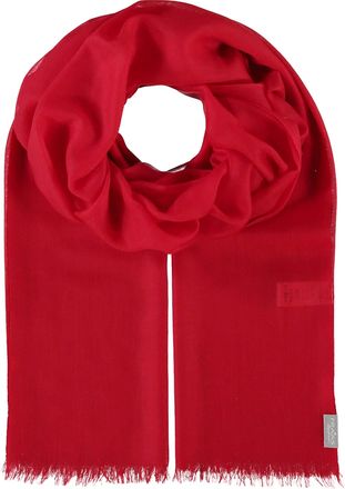 Fraas Kaschmir Schal 70 x 180 cm - Stola aus 100% reinem Kaschmir für Damen - einfarbige Stola - Wärmend und Hautfreundlich Rot