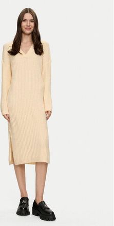 Brave Soul Strickkleid LKD-248ZULLATTA Écru Oversize