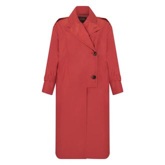 Moorer Trench Long &Eacute;l&eacute;gant - Femme - Manteaux - Rouge - Taille: 36 FR