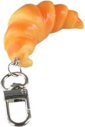 Generic Porte-cl&eacute;s avec pendentif imitation croissant, mini mod&egrave;le de nourriture, porte-cl&eacute;s de dessin anim&eacute;, d&eacute;coration de sac &agrave; dos, Argent&eacute;., 1