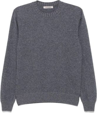 La Fileria Klassischer Kaschmirpullover - Grau