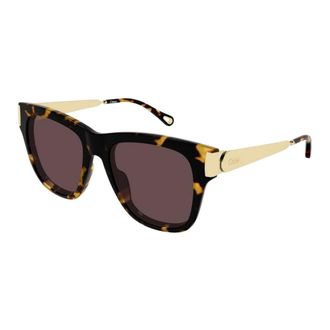 Chlo&eacute; Femme, Accessoires, Brun, Taille: 54 MM Lunettes de soleil oeil de chat