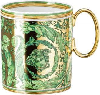 Versace [W1025] Medusa Garland Green Becher mit Henkel