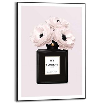 Reinders Gerahmtes Bild, Beauty Bottle No5, Schlafzimmer, Poster, Wanddeko, Room Decor, MDF, Rosa, 70 x 50