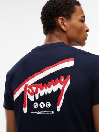 Tommy Jeans T-Shirt REGULAR SIGN BACKPRINT TEE Regular fit mit Markenprint